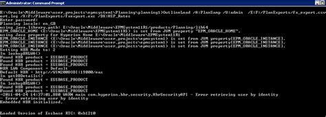 hyperionfollower exporting planning metadata using outline load utility