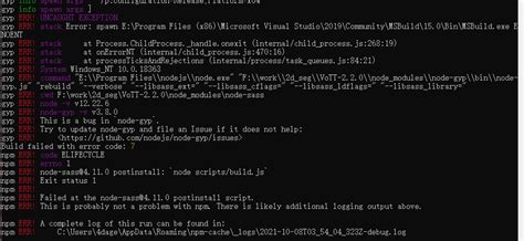 Failed To Build The Application In Windows10 · Issue 2516 · Nodejsnode Gyp · Github