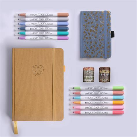 A5 Dot Grid Notebook A6 Dot Grid Notebook 12 Colors Marker 10 Ro