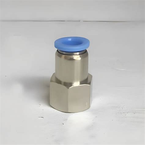 Female Mild Steel Pneumatic Push Connector Size 14x10inch Thread