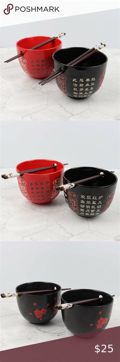 🌟 2 For 25 Twin Set Bowls With Chopstick Rest Twin Set Chopstick Rest Chopstick