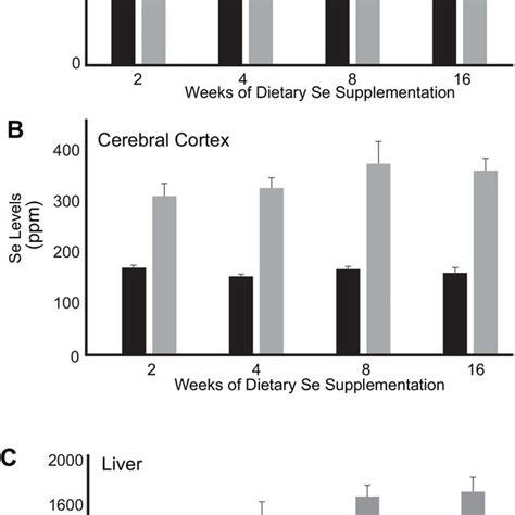 Dietary Selenium Enrichment Increases Selenium Tissue Storage Cns And