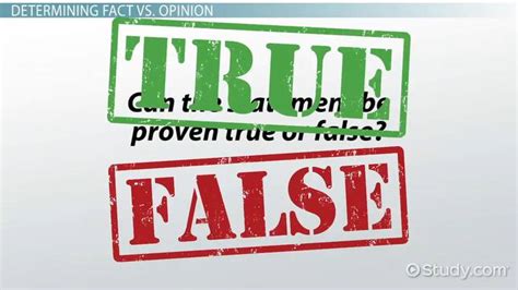 Opinion Vs Fact Definition And Examples Lesson