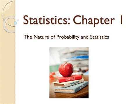 Statistics Chapter 1