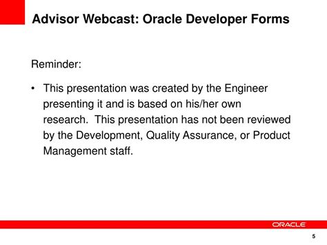 Ppt Oracle Forms 10g Forms Look And Feel Project Agenda Powerpoint Presentation Id 716738