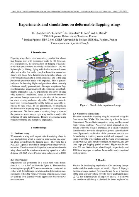 Pdf Experiments And Simulations On Deformable Flapping Wings
