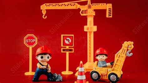 Red Building Labor Worker Crane Powerpoint Background For Free Download Slidesdocs