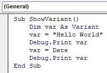 Vba Variant Data Type In Excel Examples How To Declare