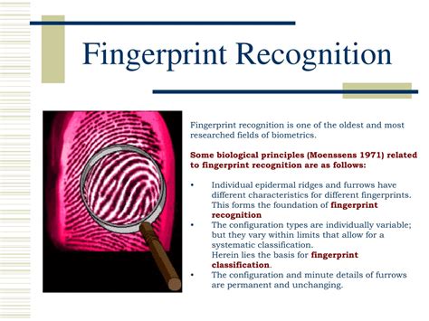 Ppt Fingerprint Recognition Powerpoint Presentation Free Download Id 9672144