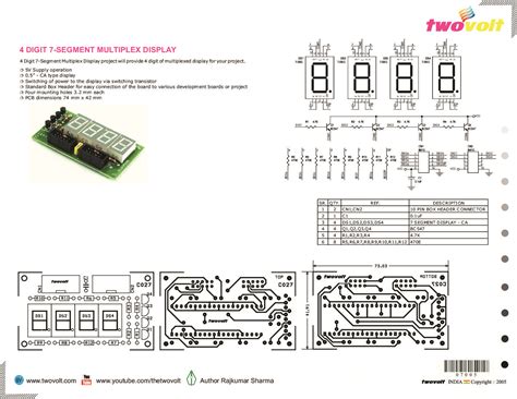 4 Digit 7 Segment Multiplexed Display 1 Electronics