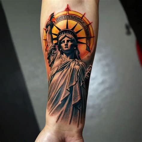 The Deep Symbolism Of Statue Of Liberty Tattoos 72 Designs