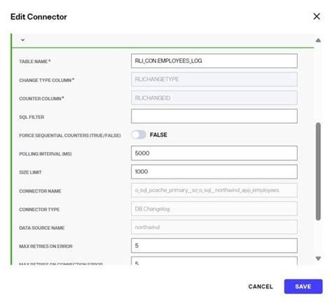 Connector Properties Radiant Logic Documentation