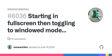 Starting In Fullscreen Then Toggling To Windowed Mode Results In Black