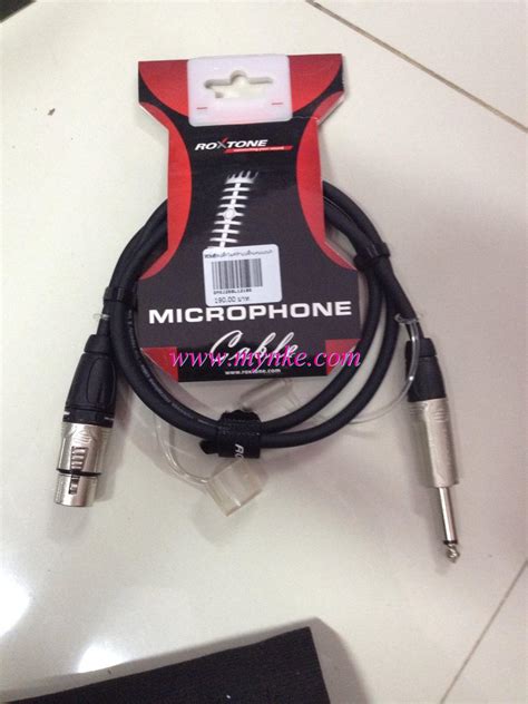 สายปลั๊กไมค์ แจ็คแคนนอน Roxtone Mic Jc