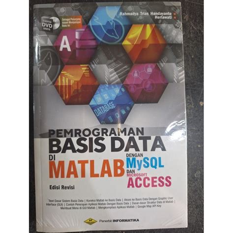jual buku pemrograman basis data di matlab dengan mysql dan microsoft