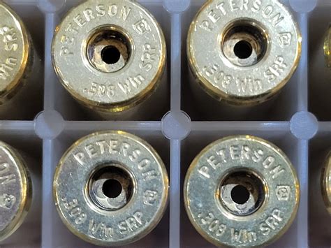 Sold Peterson 308 Srp Brass 199 Count 1x And 2x Fired Snipers Hide