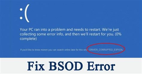 How To Fix Drivercorruptedexpool Bsod Error On Windows