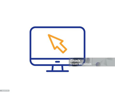 컴퓨터 또는 모니터 아이콘 마우스 커서 기호입니다 벡터 0명에 대한 스톡 벡터 아트 및 기타 이미지 0명 고급 Istock