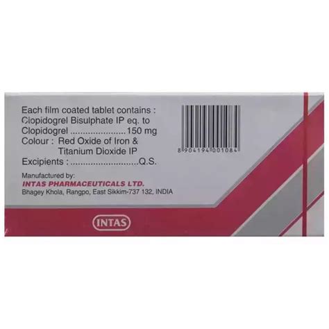 Clavix 150 Tablet Uses Price Dosage Side Effects Substitute Buy Online