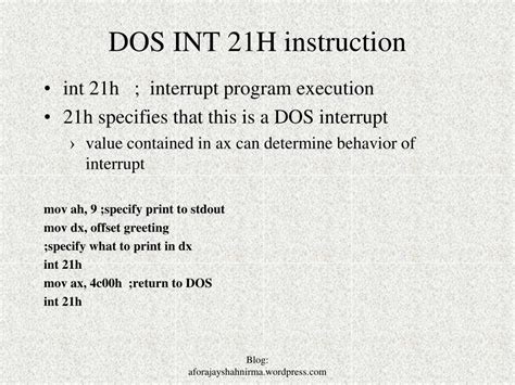 Ppt Introduction To 8086 Assembly Language Programming Powerpoint Presentation Id5984885