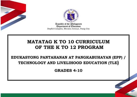 Final Matatag Epp Tle Cg 2023 Grades 4 10 Pdf