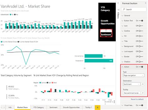 Create Buttons In Power Bi Reports Power Bi Microsoft Docs