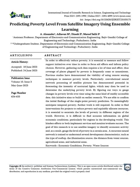 Predicting Poverty Level From Satellite Pdf Machine Learning Artificial Intelligence