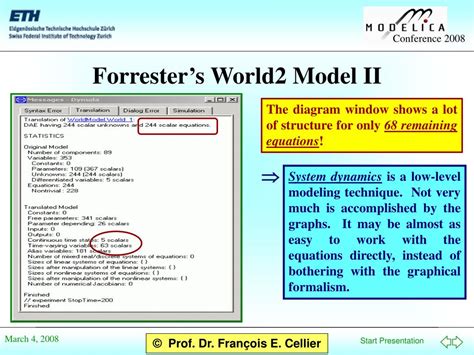 Ppt World3 In Modelica Creating System Dynamics Models In The