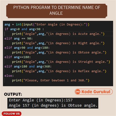🖥️ Program Determine Name Of Angle ️ 🐍 Python Programming Developer Morioh Programmer So
