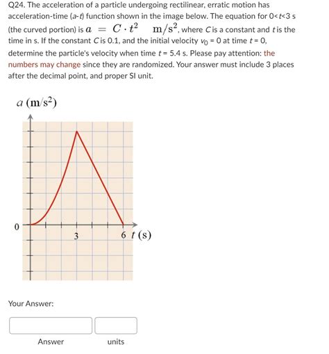 answered q24 the acceleration of a particle… bartleby