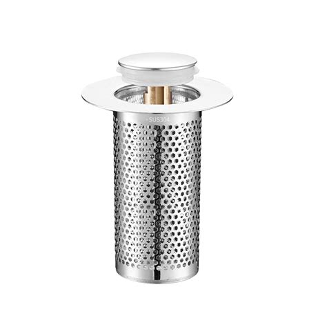 Hair Catcher Bathroom Sink Strainer Stainless Steel Filter Basket