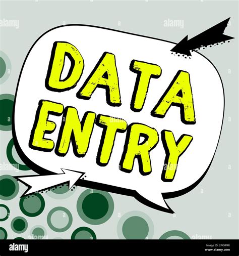Conceptual Display Data Entry Internet Concept Process Of Inputting