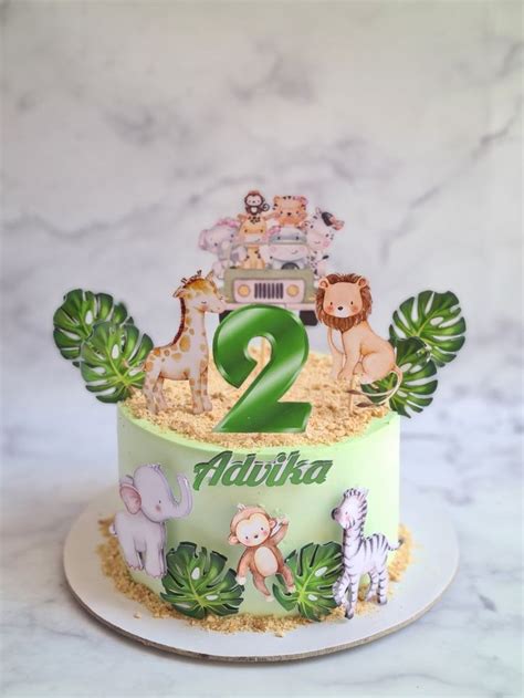 Jungle Theme Cake Without Fondant