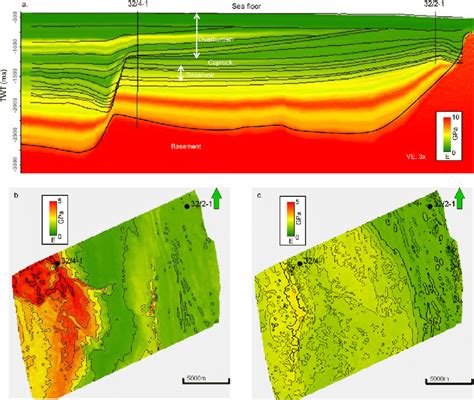The Spatial And Vertical Distributions Of Seismic Data Derived Youngs Download Scientific