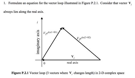 Solved 1 Formulate An Equation For The Vector Loop
