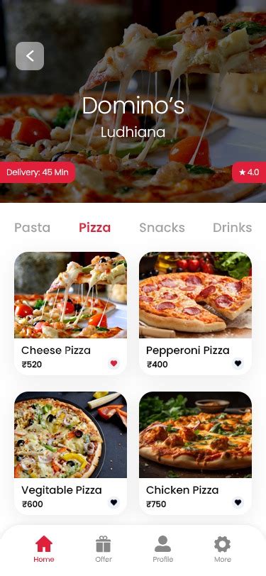 Food Delivery Application In React Native Design Demo Therichpost