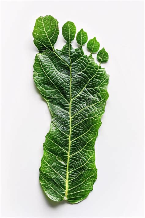 Autumn S Imprint Leaf Transformed Into Art Nature S Footsteps Stock