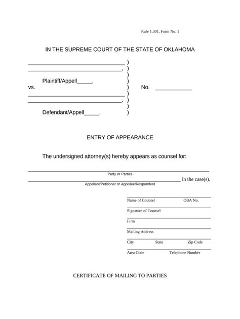 Entry Of Appearance Sample Fill Out And Sign Online Dochub