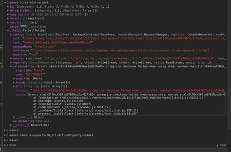 Extracting The Tar Content Of Undefined Failed · Issue 6312 · Yarnpkgyarn · Github
