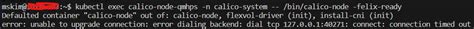 Calico Node Is In Crashloopbackoff Status And Calico Node Shutting Down In Node · Issue 8023