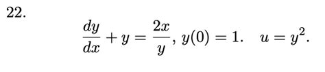 Solved Find An Explicit Solution Yx By Using The Given