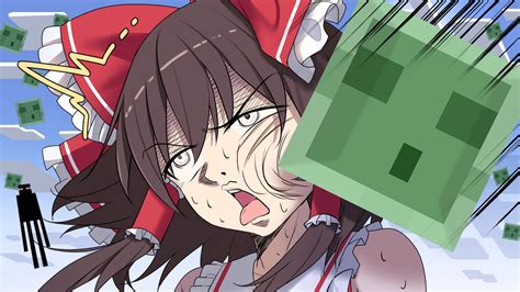 Meme Reimu From The Sky A Slime Has Ah R Reimu