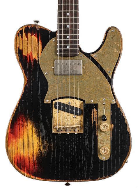 Custom Shop E Gitarre Paoletti Nancy Loft SH Heavy Black Pau Ferro