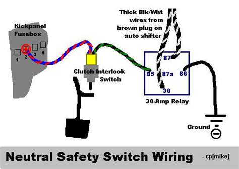 Connecting The Neutral Safety Switch A Guide To Proper Wiring