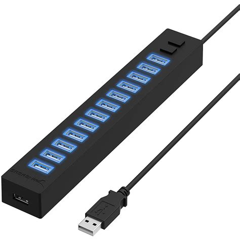 Sabrent 13 Port Usb 2 0 Hub With Power Adapter Hb U14p Bandh Photo