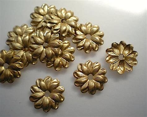 12 Brass Mirror Rosettes Zc107 Etsy