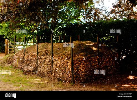 Large Compost Heap Stock Photo Alamy