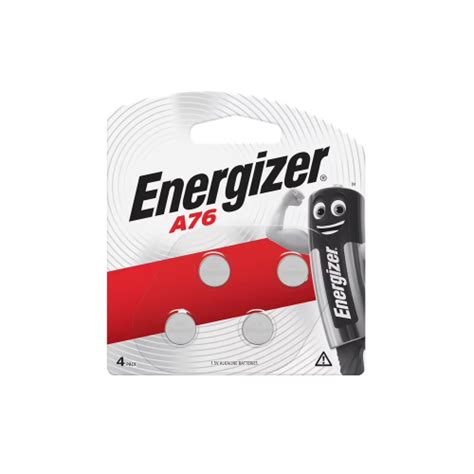 Energizer A76 Silver Oxide Button Battery 4 Pack
