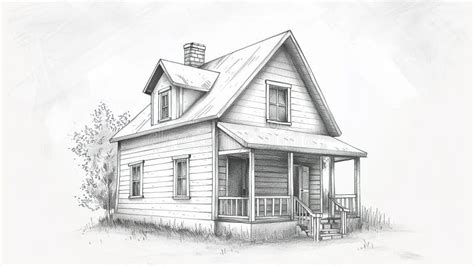 Drawing Of A Houseengineering Design Of Architecturegenerative Ai