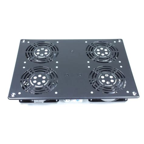 Kimex Top Cover 4 Ventilateurs Pour Armoire Rack 19 Avec Thermostat